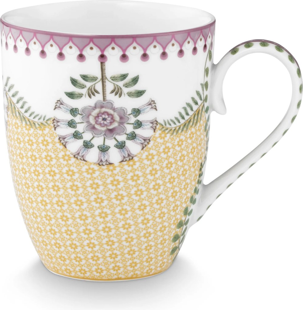 Pip Studio Lily & Lotus sada 2 hrnků 350ml, žlutý