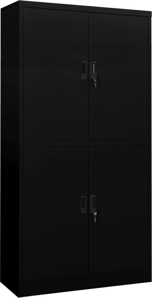 vidaXL Kancelářská skříň 90 x 40 x 180 cm ocel [335943] Barva: světle šedá