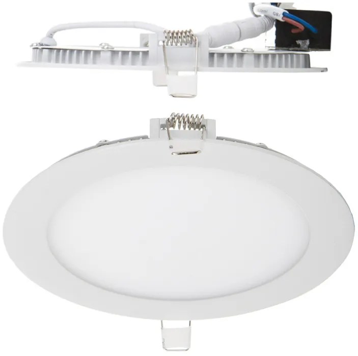 LEDSVITI Panelové svítidlo do sádrokartonu 166mm 12W teplá-bílá