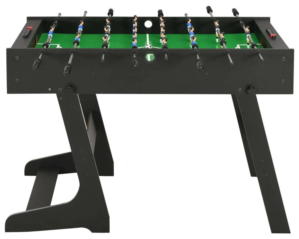 Skládací stolní fotbal 121 x 61 x 80 cm černý, 91938