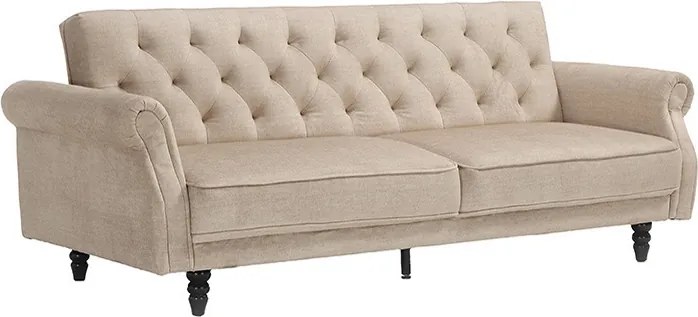 Designová rozkládací pohovka Scarlet 220 cm šampaňský samet