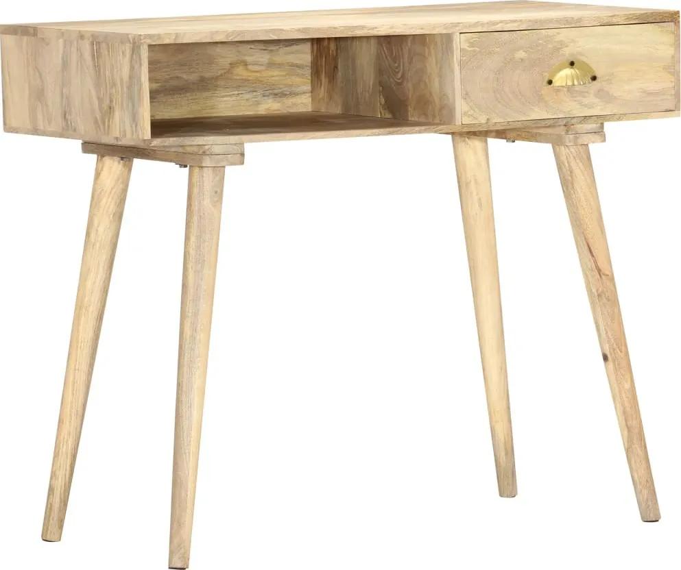 vidaXL Konzolový stolek 90 x 45 x 75 cm masivní mangovníkové dřevo [286180]