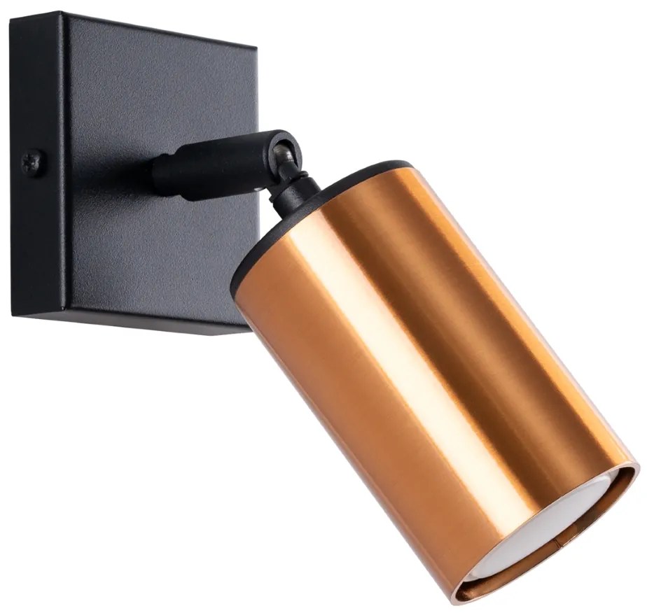 Sollux Lighting Nástěnné svítidlo WINX černá/měděná