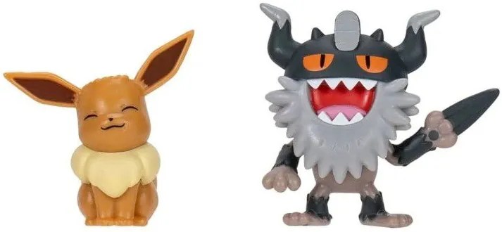 Jazwares pokémon figurky - perrserker & eevee 5 cm
