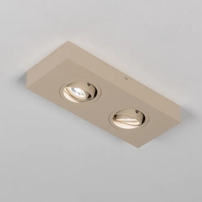 Stropní LED svítidlo Spot Quality Quadra 2 Taupe