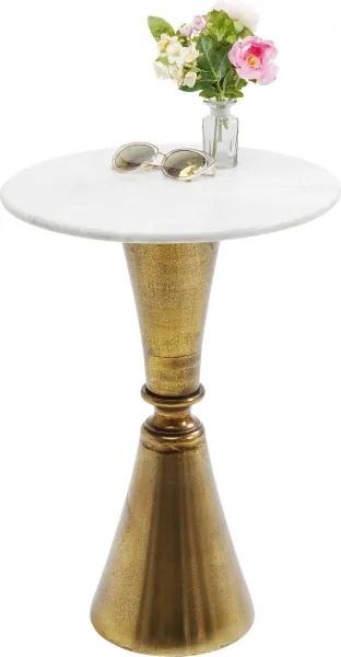 Odkládací stolek Souk White Marble 57 cm