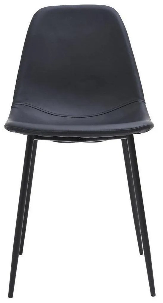 Černá židle Forms 43 × 53 × 83,5 cm, výška sedadla 46 cm