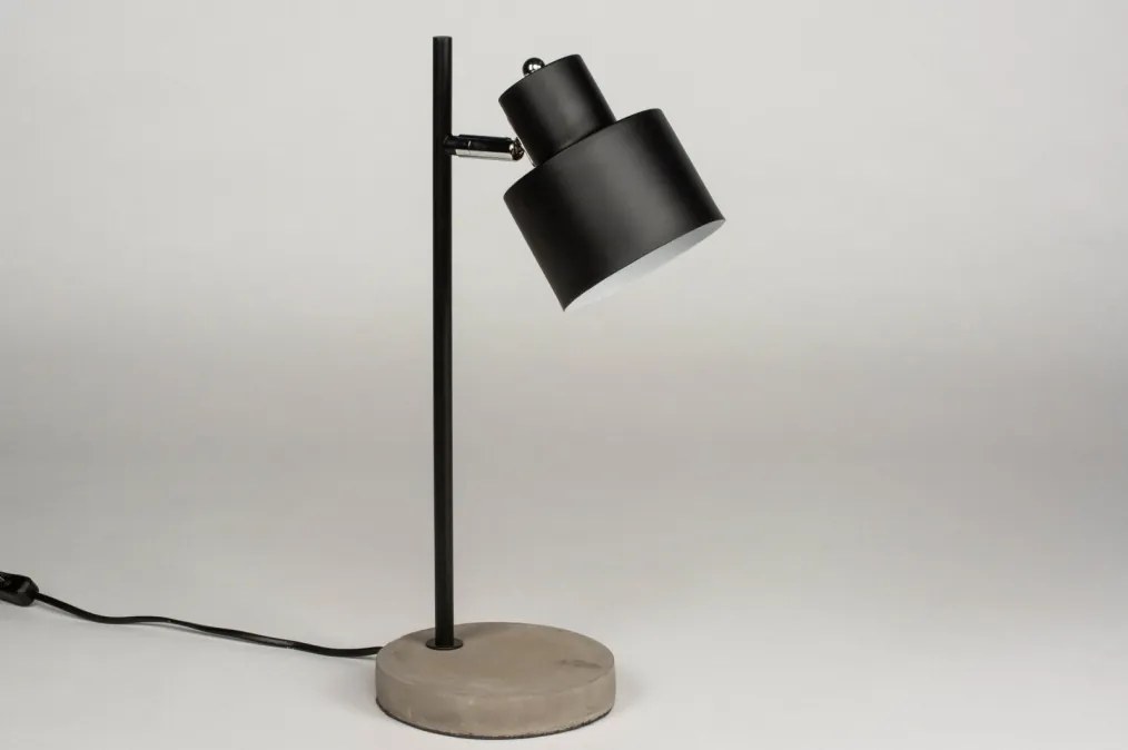 Stolní designová černá lampa Belava