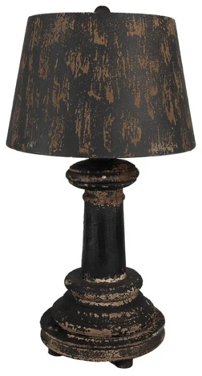 Černo-zlatá stolní lampa Garritt – 35x64 cm