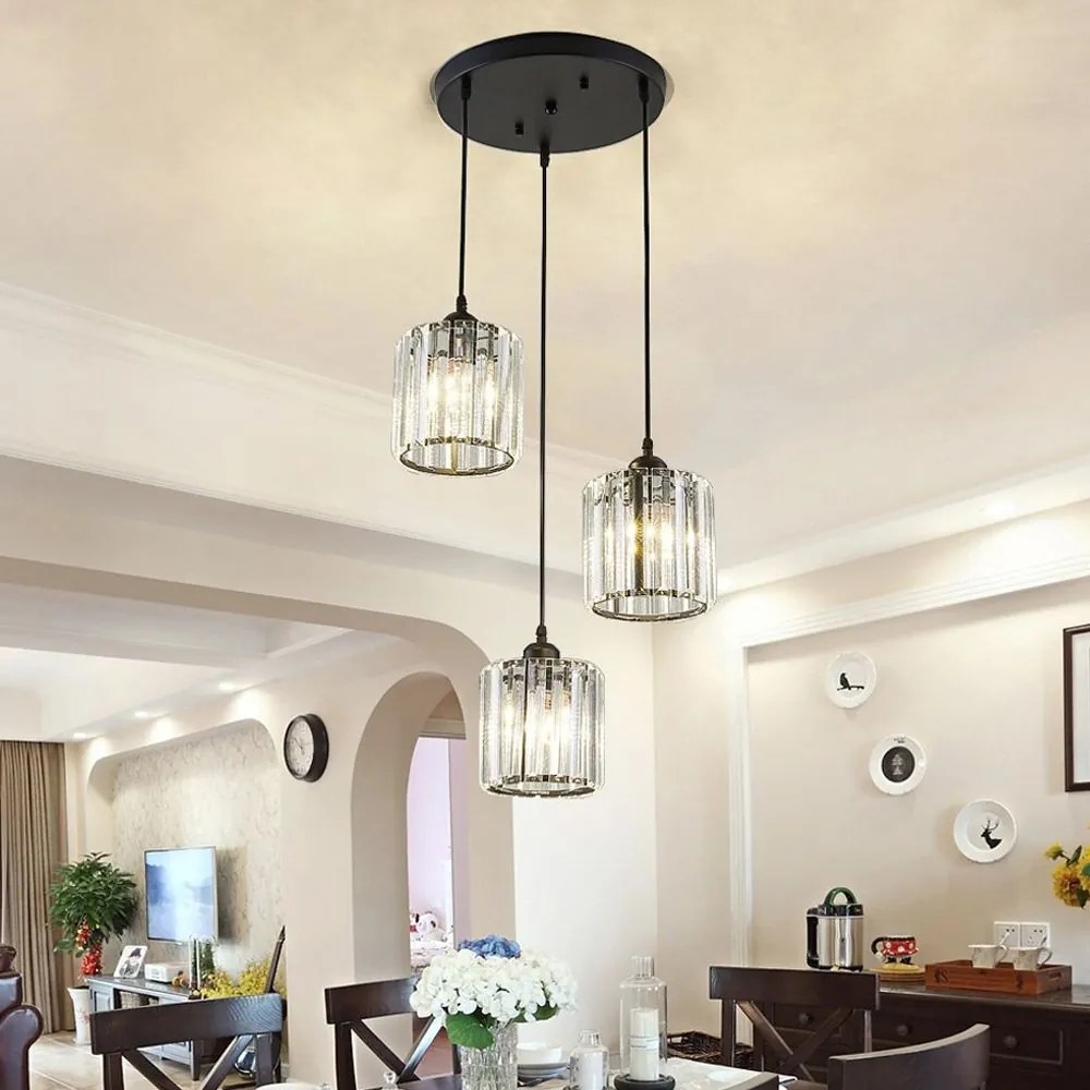 Toolight - ELEGANCE LAMPA SUFITOWA APP210-3CPR KRYSZTAŁ SREBRNA, OSW-08552