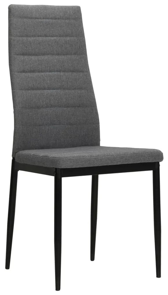 Jídelní židle 2 ks světle šedé textil 246181