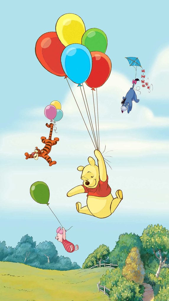 AG Design Textilní závěs WINNIE THE POOH FCPL6140, 140 x 245 cm (1 ks)