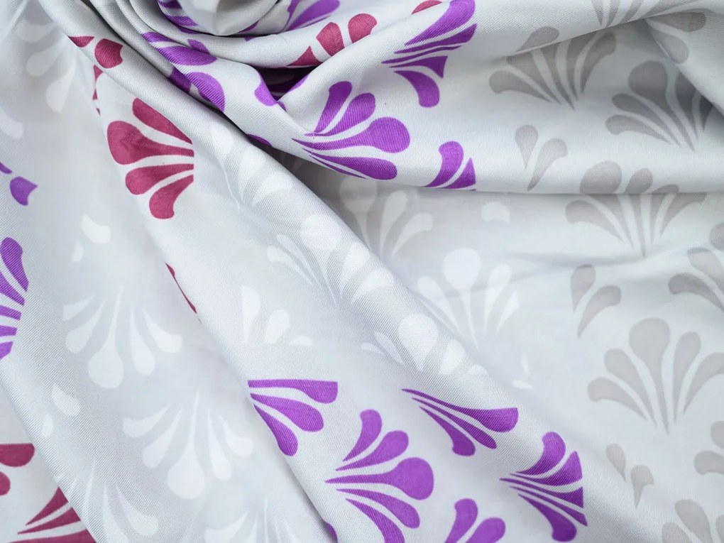 Povlečení z mikrosaténu VELLARI, světle šedé Rozměr povlečení: 70 x 90 cm | 140 x 200 cm