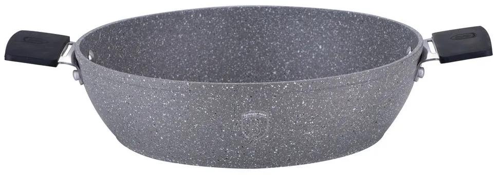 Pekáč kulatý s mramorovým povrchem 24 cm Gray Stone Touch Line BERLINGERHAUS BH-1154