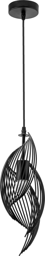 Toolight - Stropní svítidlo 1xE27 60W APP977-1CP, černá, OSW-06989