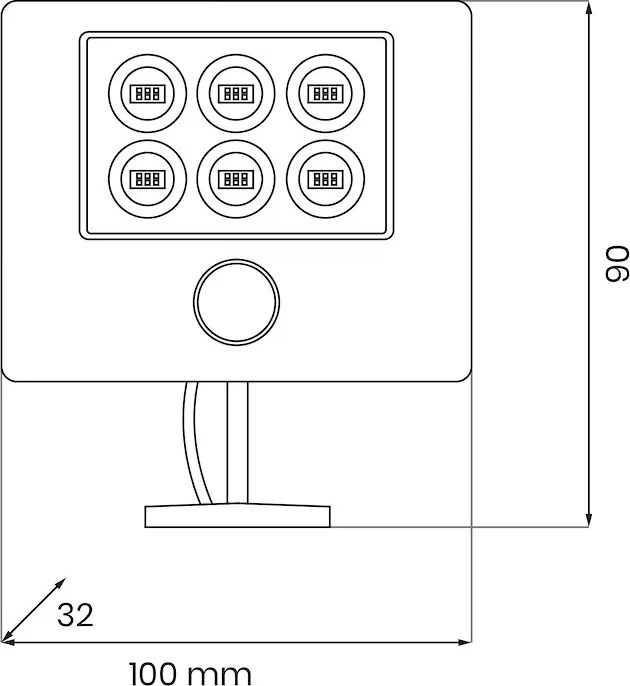 Exteriérové solární LED svítidlo Depo, 1x LED 1,05w, černá
