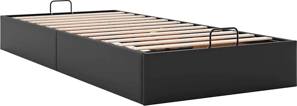 Osmanský rám postele bez matrace černá 90x190 cm umělá kůže 3310774