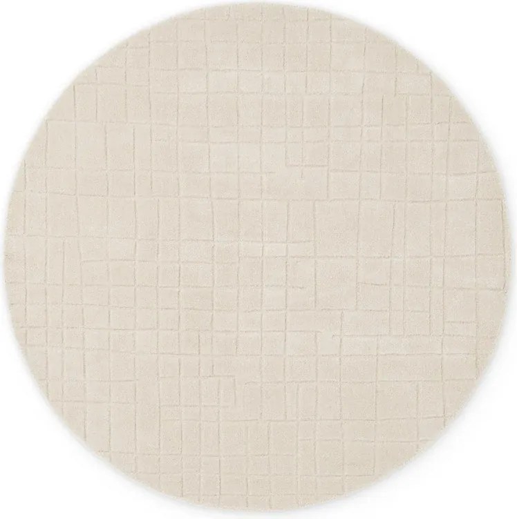 Béžový vlněný kulatý koberec ø 200 cm Kenso – Villeroy&Boch