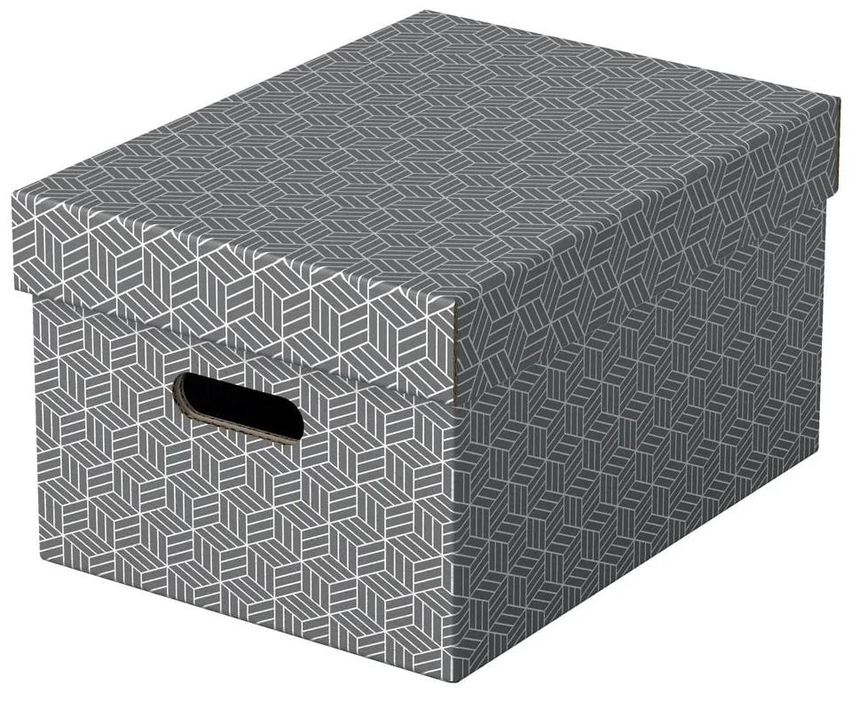 Sada 3 šedých úložných boxů Esselte Home, 26,5 x 36,5 cm