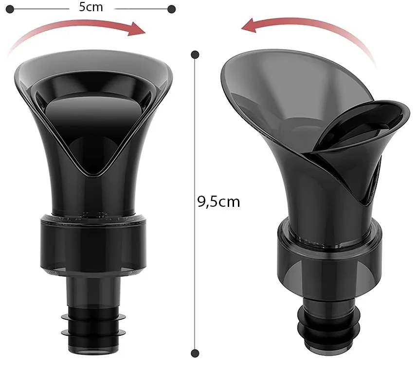 Verk Group Alkoholový piják na víno láhev 2 v 1