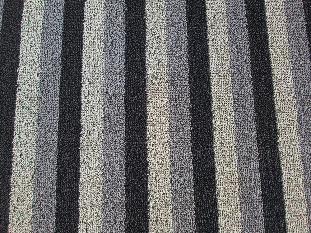 Rohož na terasu De-Teras - 906 šedá - pruhy / 60 x 100 cm