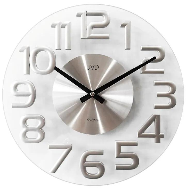 Luxusní kovové nástěnné designové hodiny JVD HT098