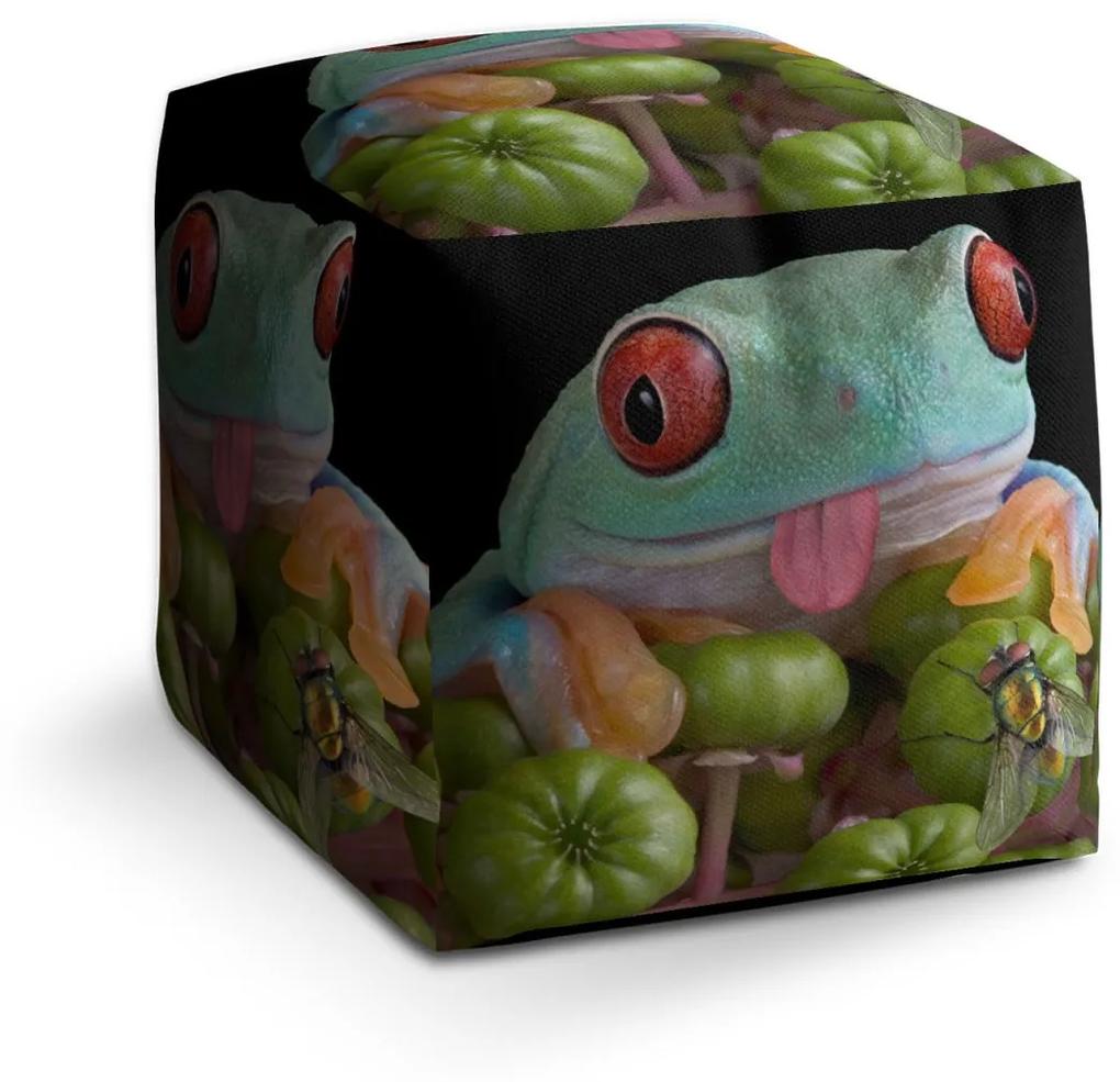 Sablio Taburet Cube Veselá žába: 40x40x40 cm