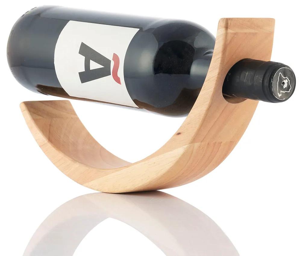Dřevěný stojan na víno ve tvaru kolébky Woolance InnovaGoods