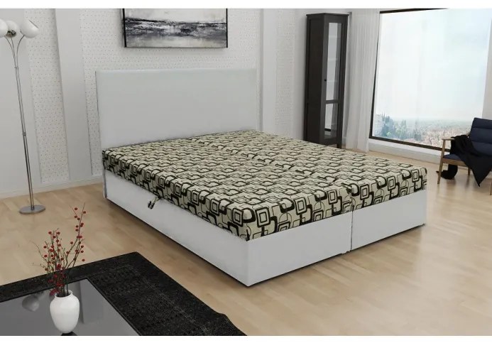 Pohodlná čalouněná postel s úložným prostorem Daniela