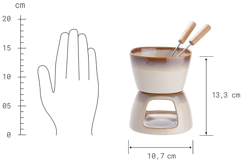 AU CHOCOLAT Mini-fondue na čokoládu
