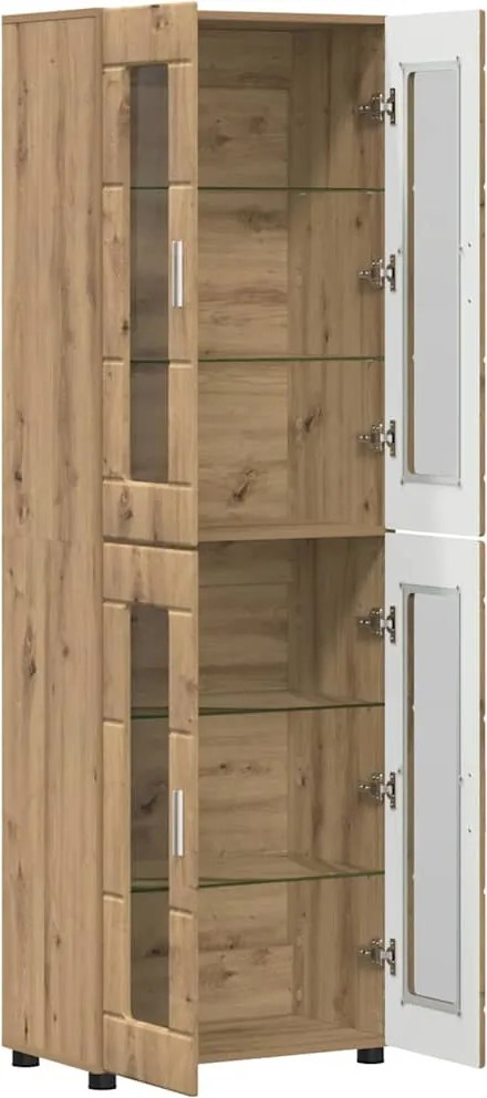 Vysoký bufet FLORIN 60 x 35 x 182 cm Artisanový dub 3397913