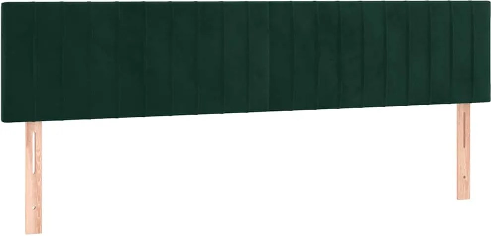 Box spring postel s matrací tmavě zelená 120x190 cm samet 3270484