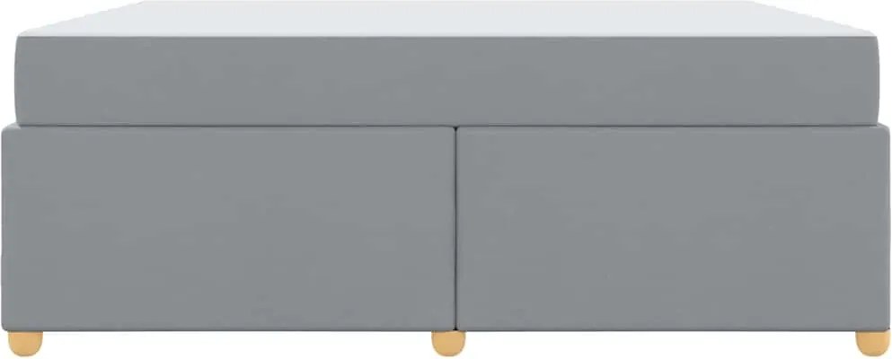 Rám postele s matrací Světle šedá 180 x 200 cm textil 3399370