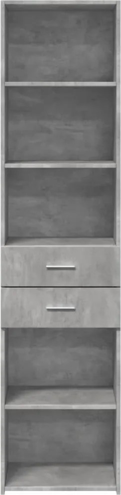 Skříň highboard betonově šedá 45x42,5x185 cm kompozitní dřevo 3281451
