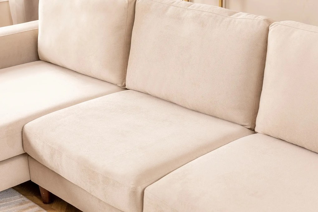 Hanah Home Rohová pohovka BERLIN levá krémová