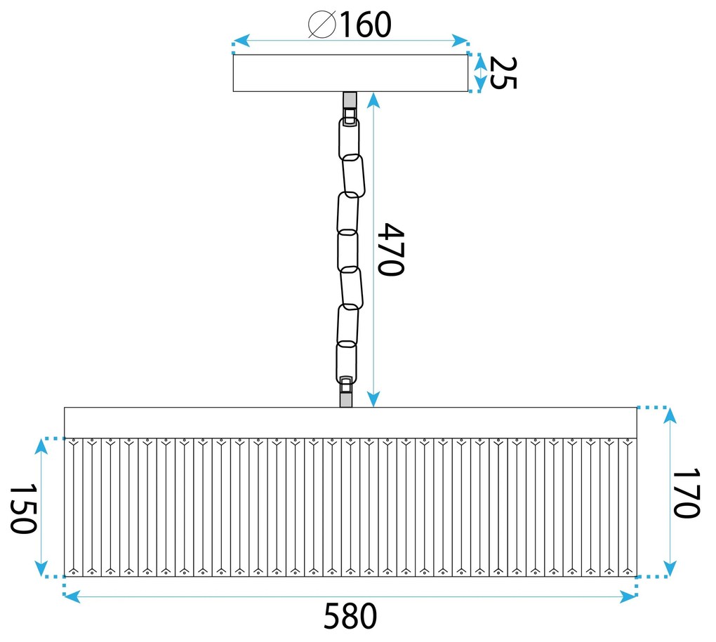 Toolight Lustr APP1531-8CP4 Gold