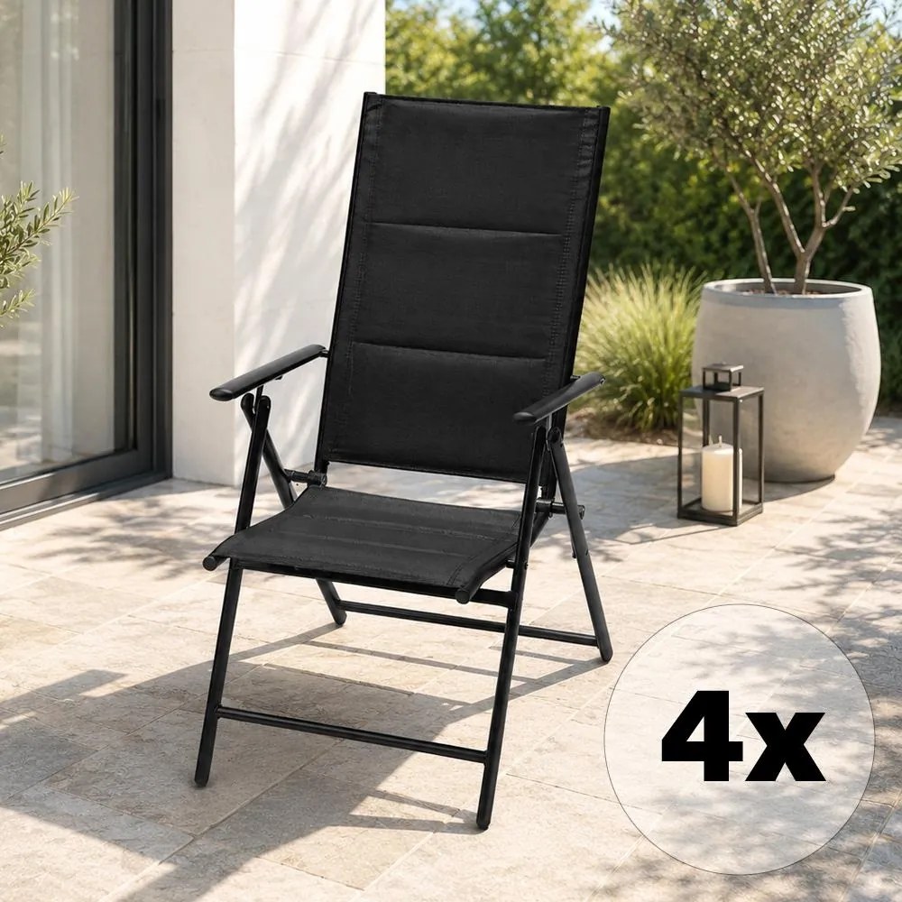 Set 4ks zahradních polohovacích židlí AVENBERG TONY