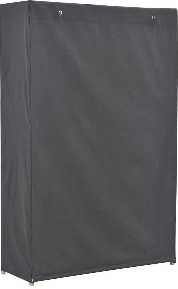 Šatní skříň šedá 110 x 40 x 170 cm textil 248189
