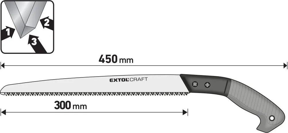Pilka na větve 300mm EXTOL CRAFT