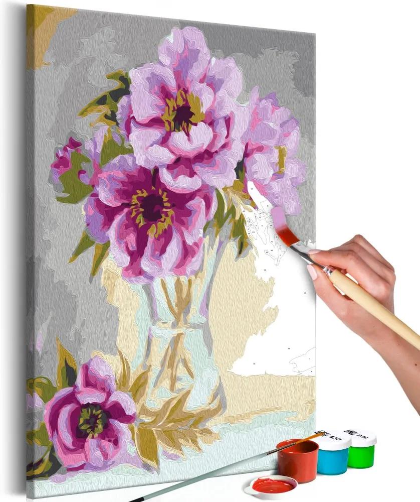 Bimago Malování podle čísel - Flowers In A Vase | 40x60 cm