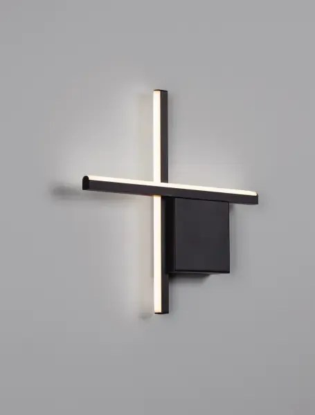 Designové nástěnné svítidlo Cross 30 černá