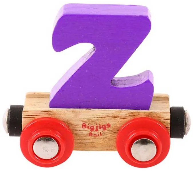 Bigjigs Rail Vagónek dřevěné vláčkodráhy - Písmeno Z