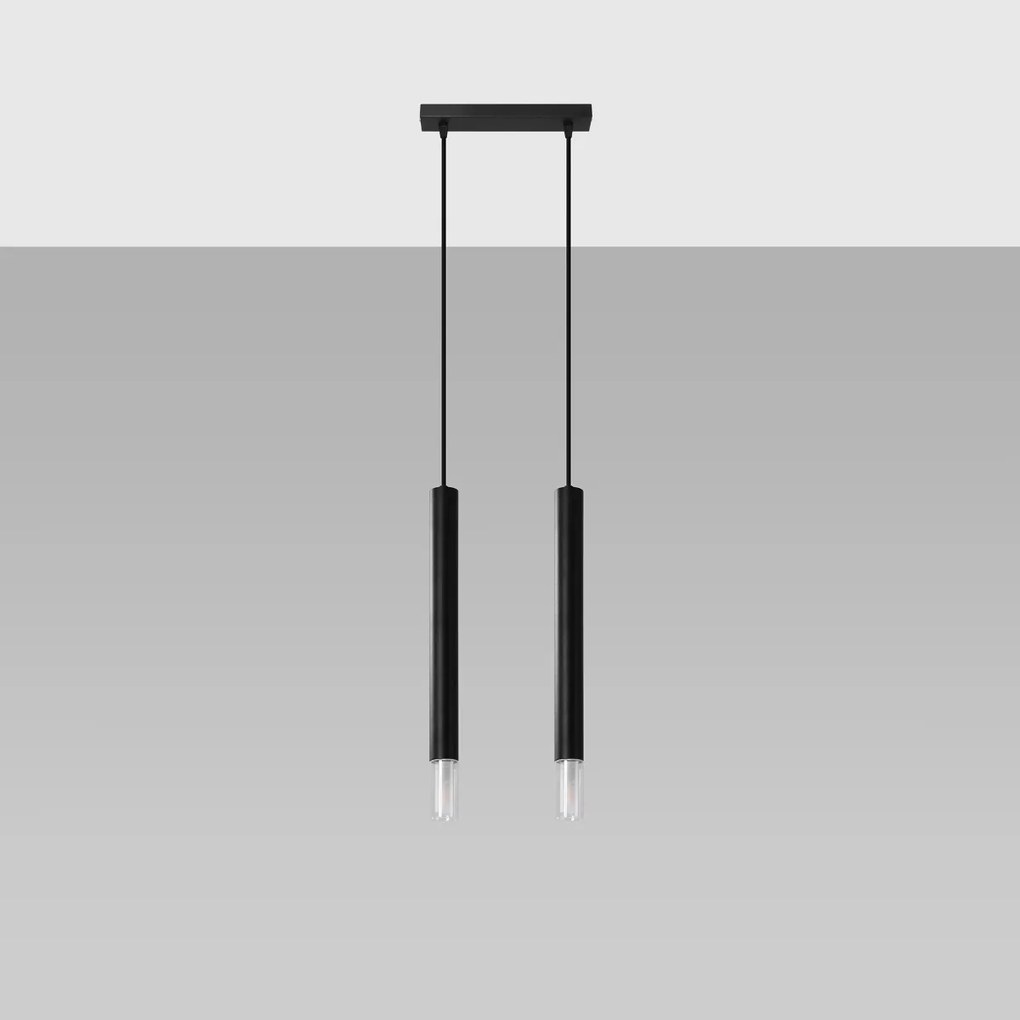 Sollux Lighting Závěsné svítidlo WEZYR 2 černé