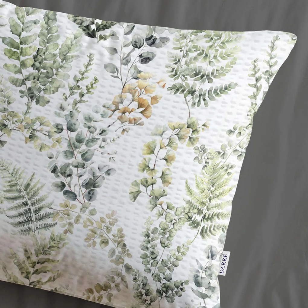 Krepové perkálové prodloužené povlečení Vůně listů Velikost: 140 x 220 + 70 x 90