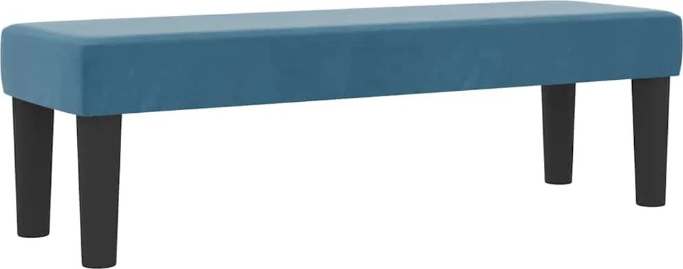 Postel s boxspringem s čelo Tmavě moddrá 200 x 120 cm samet 3344442