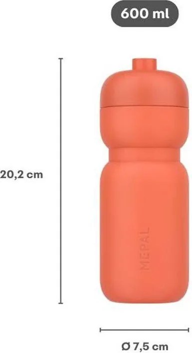Modrá plastová lahev 600 ml Active – Mepal