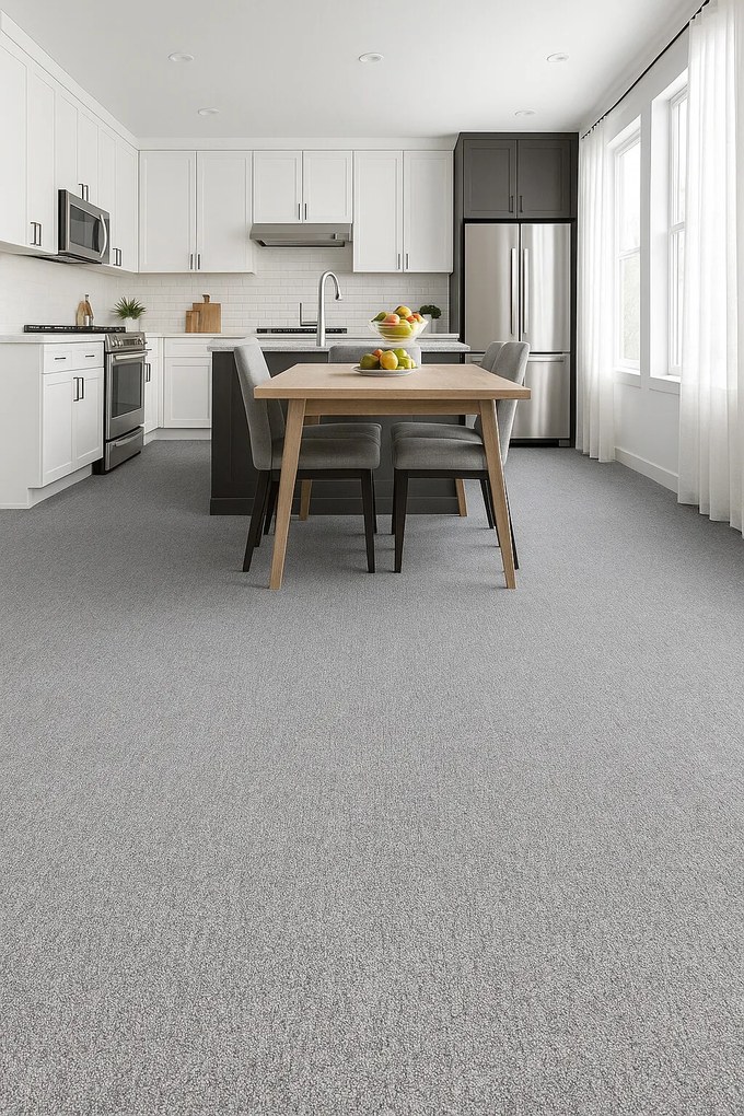 Tapibel, Metrážový koberec Cobalt SDN 64042 - AB světlý antracit, zátěžový, na míru, šíře 4m,5m, šedá, ab (mřížka), chodba / předsíň