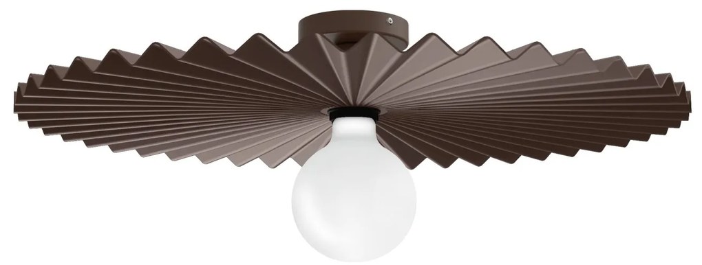 Linea Light CA024ADBEZZ Doge_S, moderní hnědé stropní/nástěnné svítidlo, 1x22W E27, průměr 58,4cm