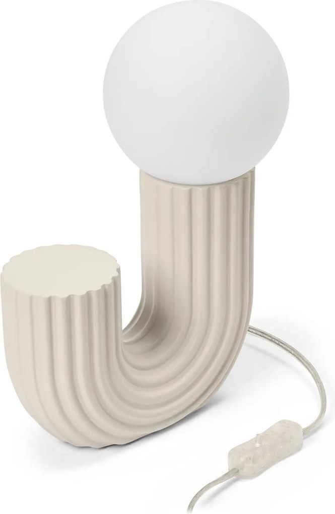 Keramická stolní lampa Trio - barva: transparent