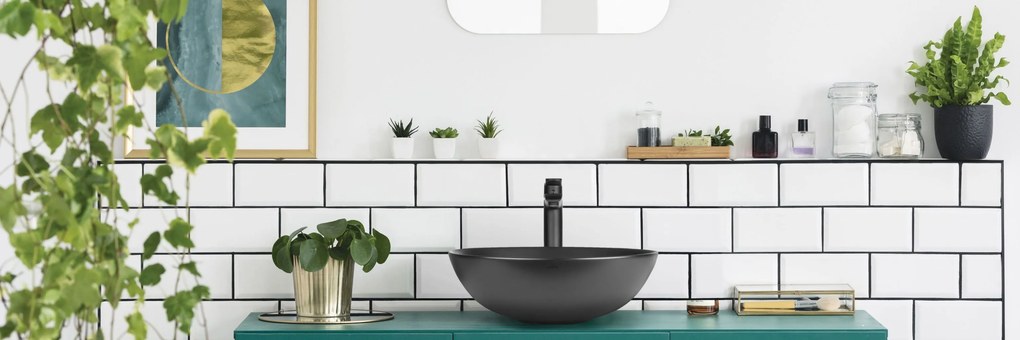 Invena Dokos, umyvadlo na desku 395x395x135 mm, černá matná, INV-CE-19-005-C